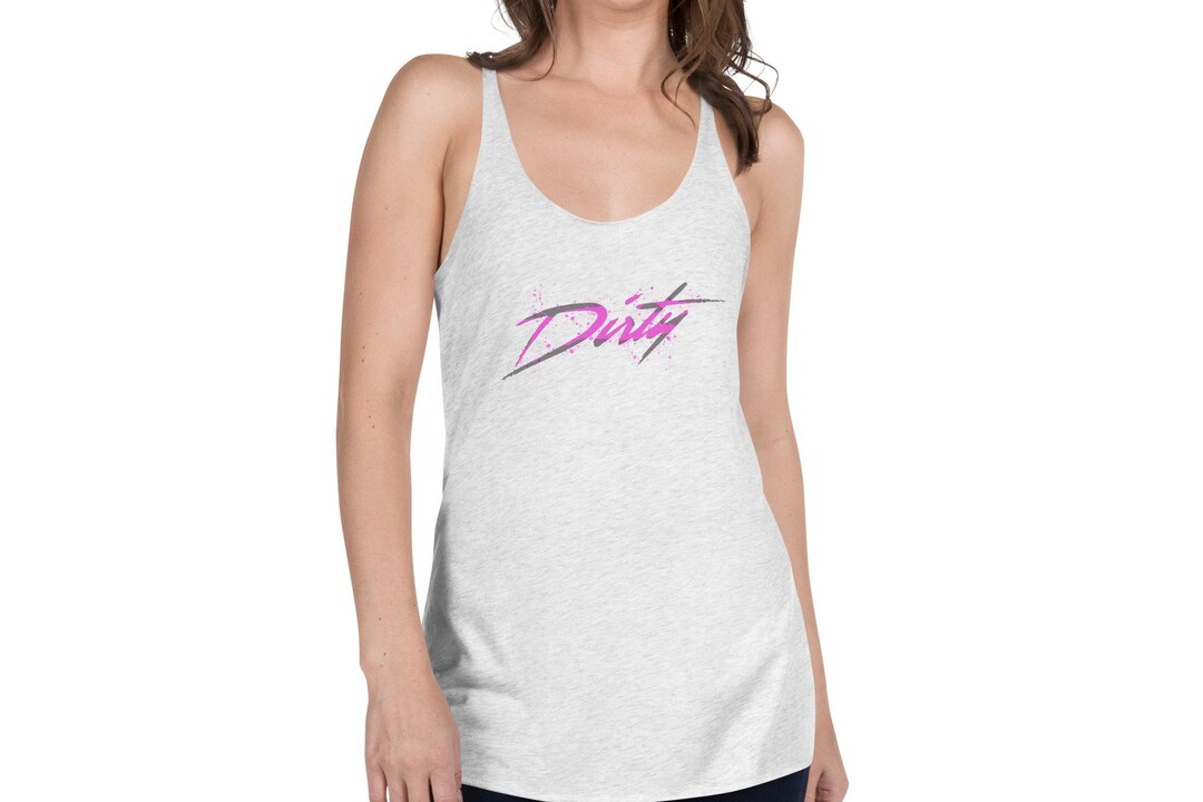 80s "dirty" Style Retro Vintage Look Racerback Tank Top - Etsy