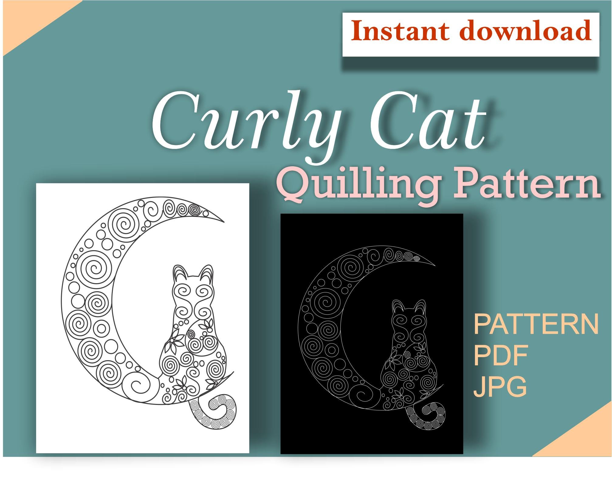 Make Your Own Paper Kitten. Easy and Fun! Quilling PDF Template, Paper ...