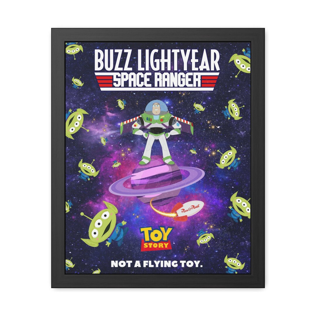 Buzz Lightyear Toy Story Inspired Framed Poster - Etsy