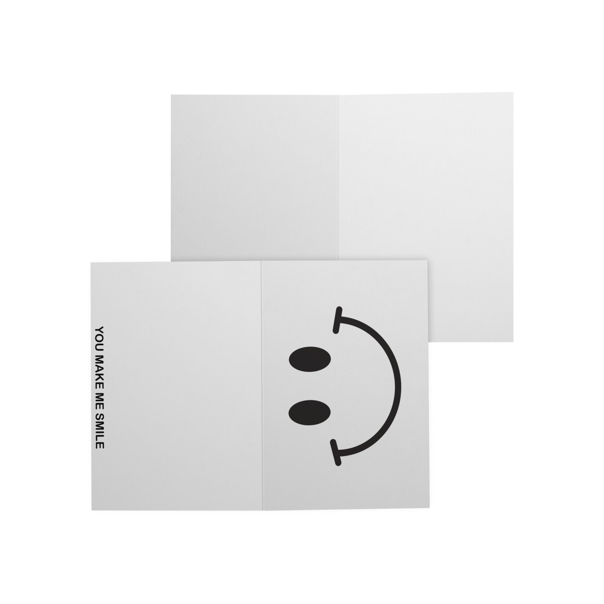 Smiley Face Note Card Blank Inside Happy Face Note Card for Friend ...