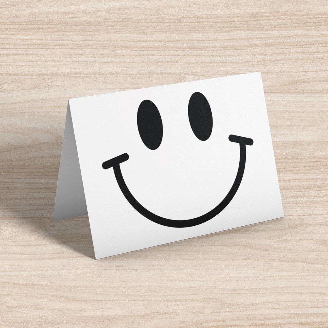 Smiley Face Greeting Cards, Thank You Note Card Set, Birthday Thank You ...