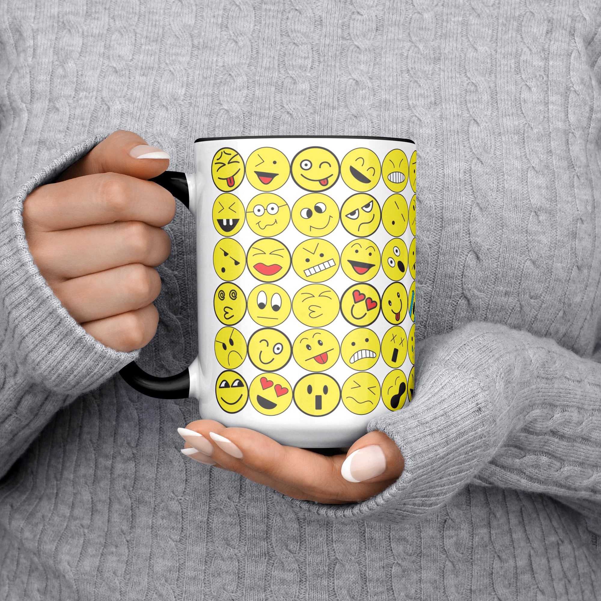 Smiley Face Mug Funny Smiley Mug Happy Face Coffee Cup Unique Gift for ...