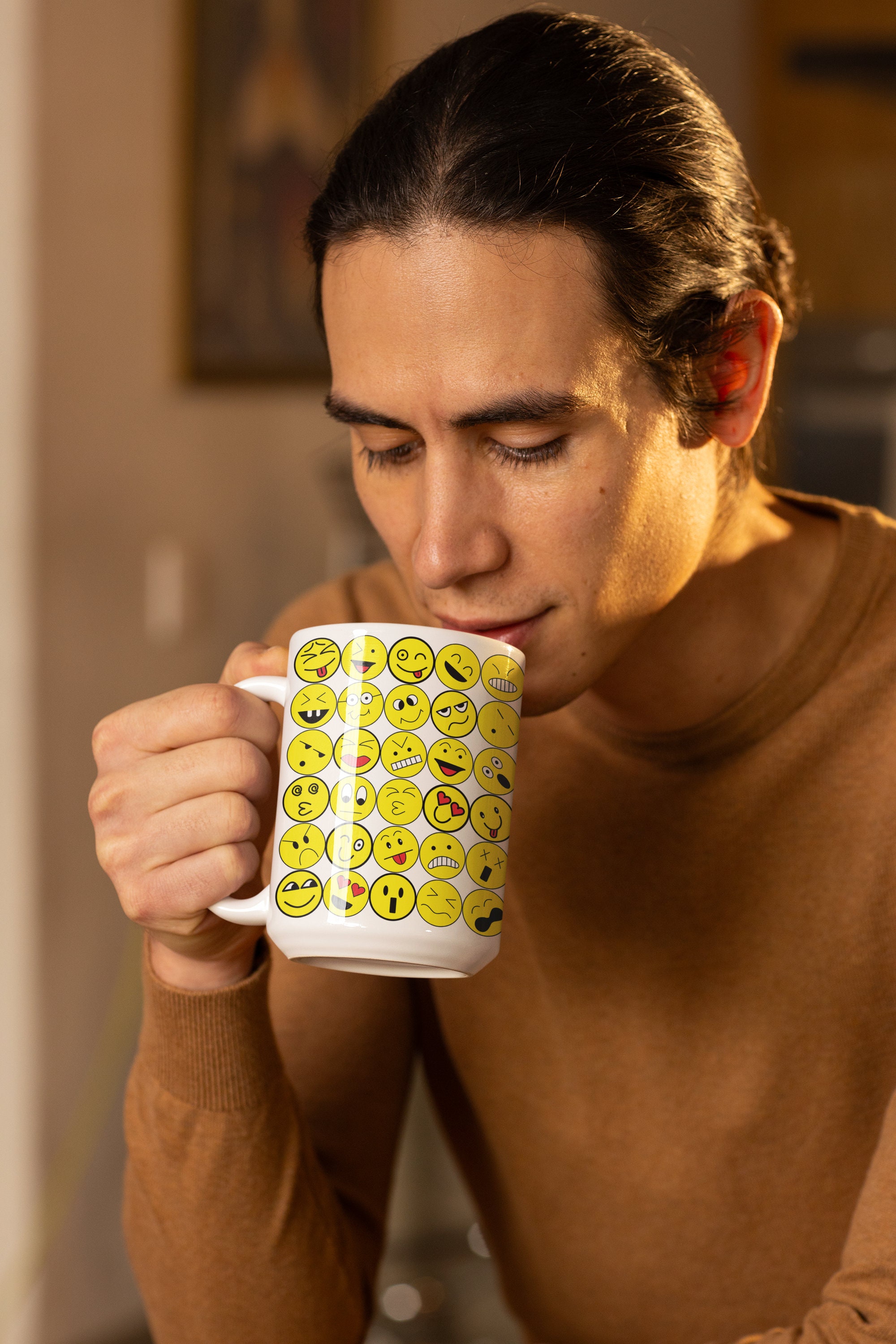 Smiley Face Mug Funny Smiley Mug Happy Face Coffee Cup Unique Gift for ...