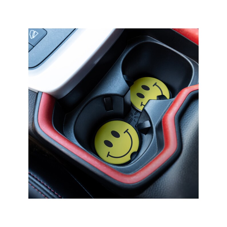 Car Coasters Soapstone | Smiley Face Car Coaster | New Car Gift | Fun ...