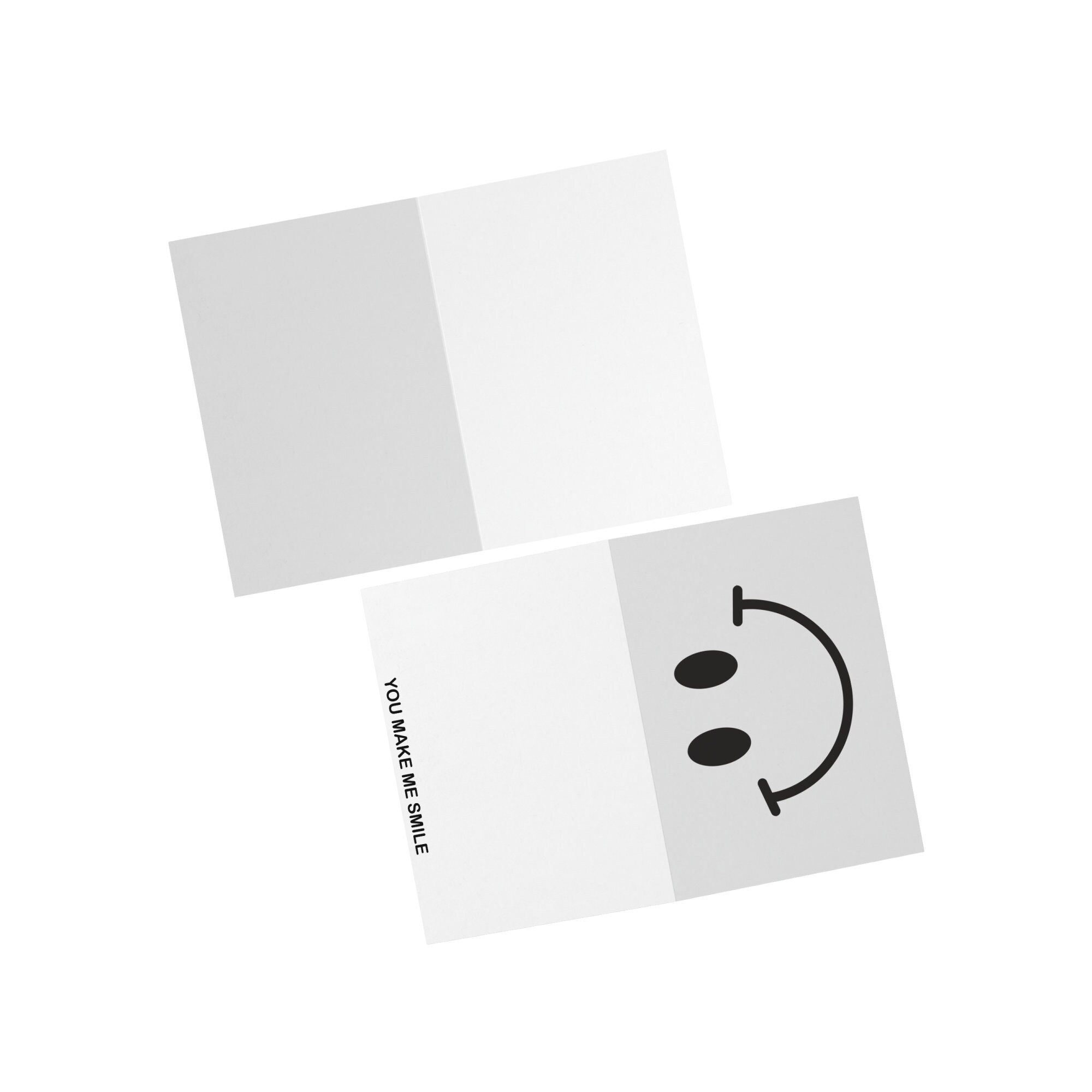 Smiley Face Note Card Blank Inside Happy Face Note Card for Friend ...