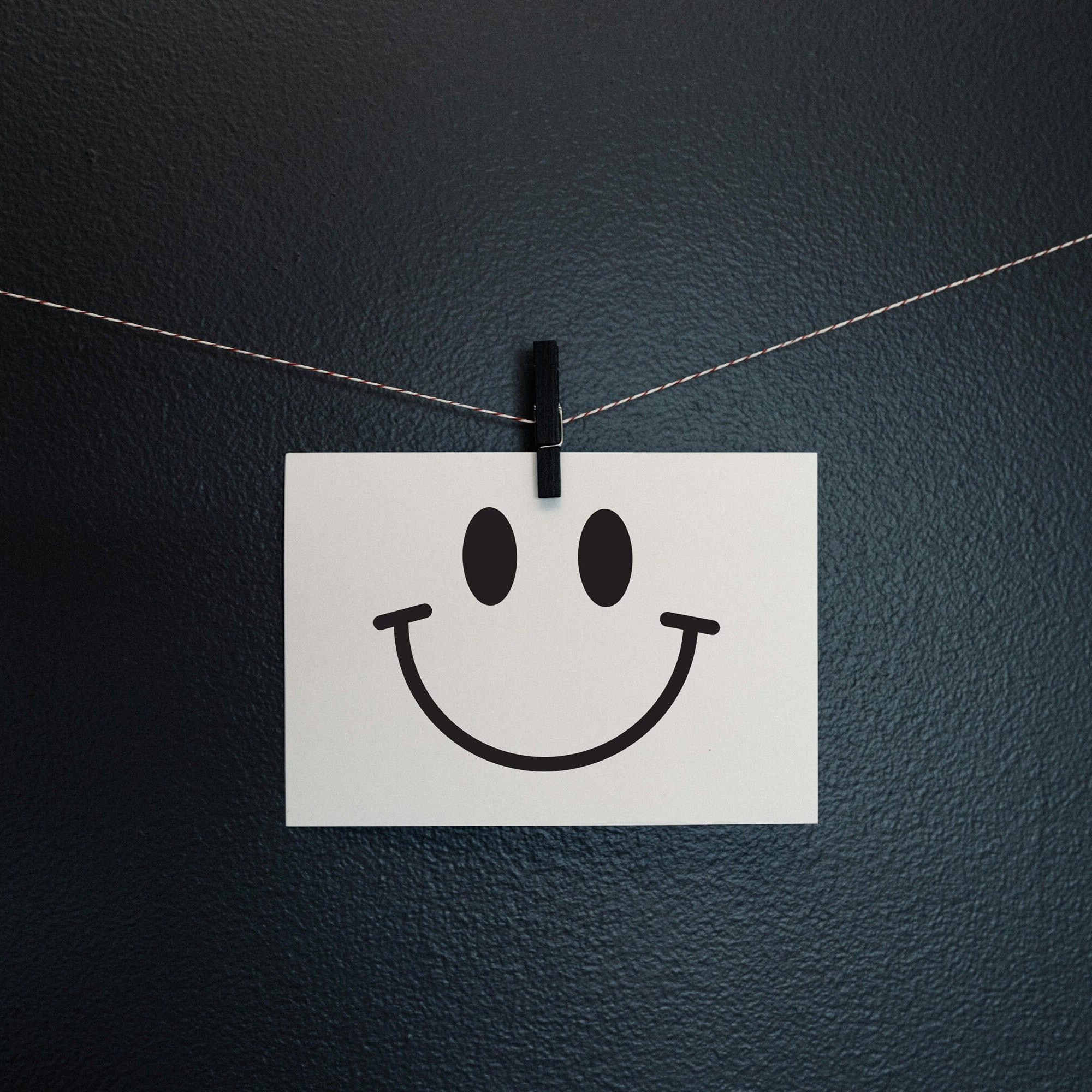 Smiley Face Note Card Blank Inside Happy Face Note Card for Friend ...
