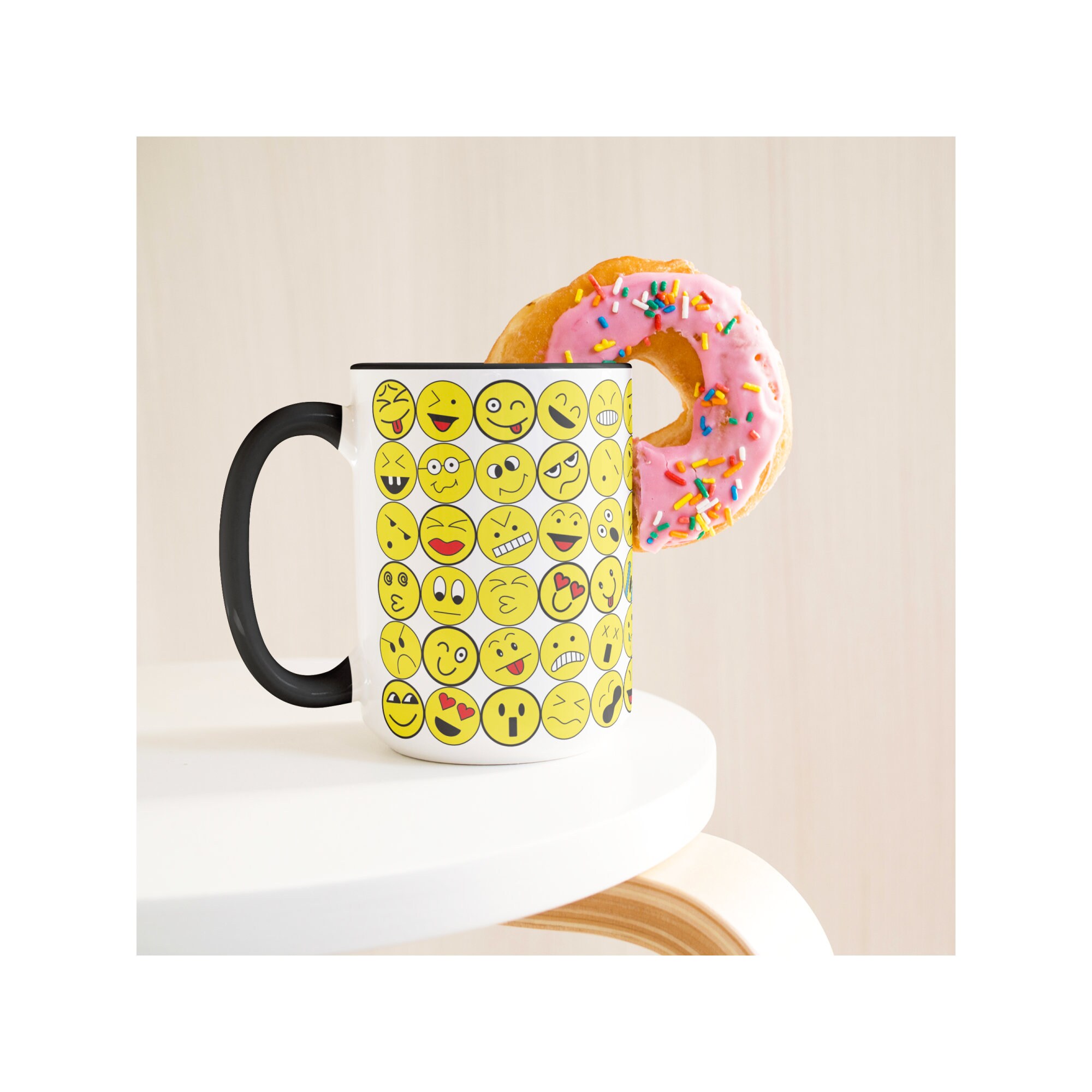 Smiley Face Mug Funny Smiley Mug Happy Face Coffee Cup Unique Gift for ...