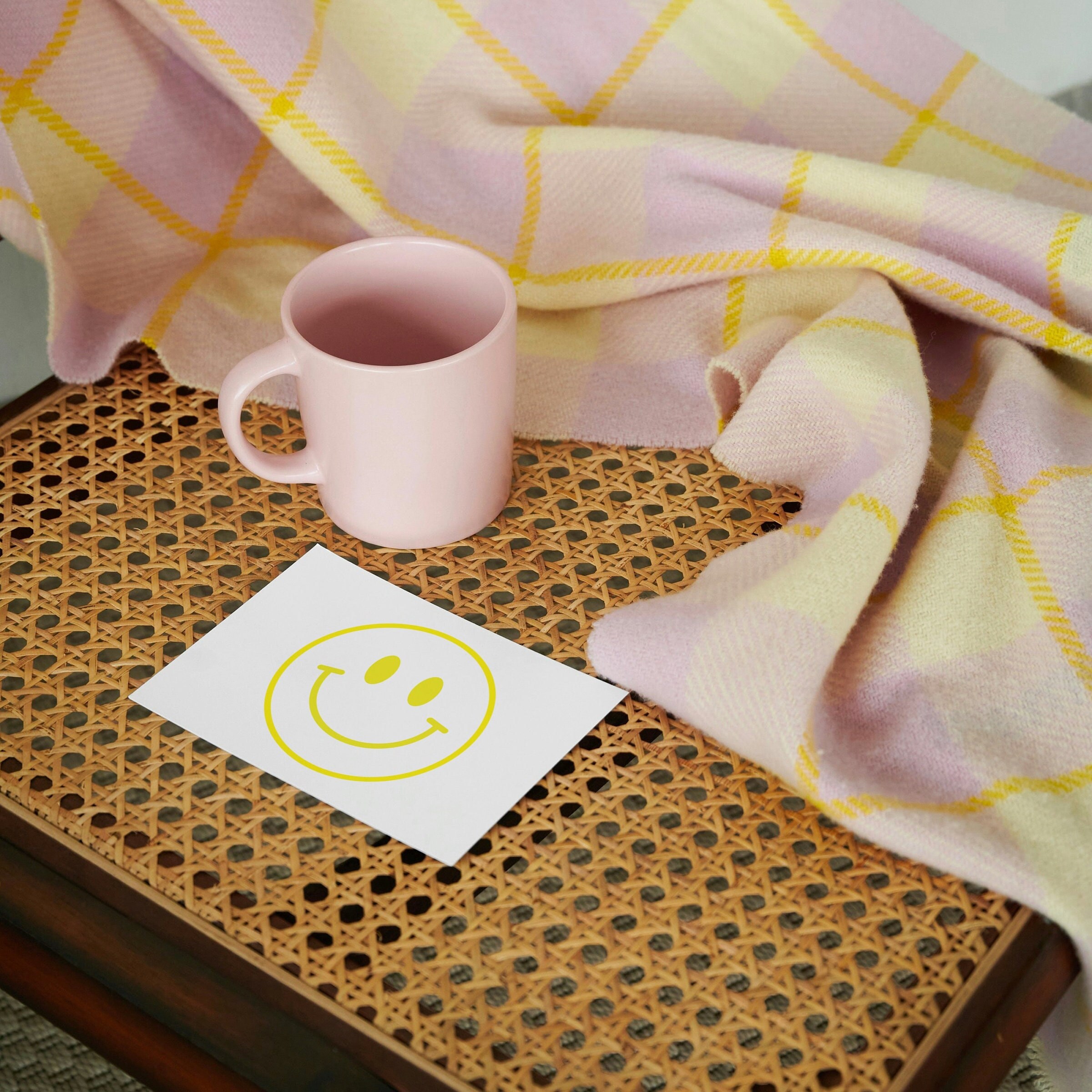 Smiley Face Note Card Set Blank Greeting Card Happy Face Card Set Cute ...