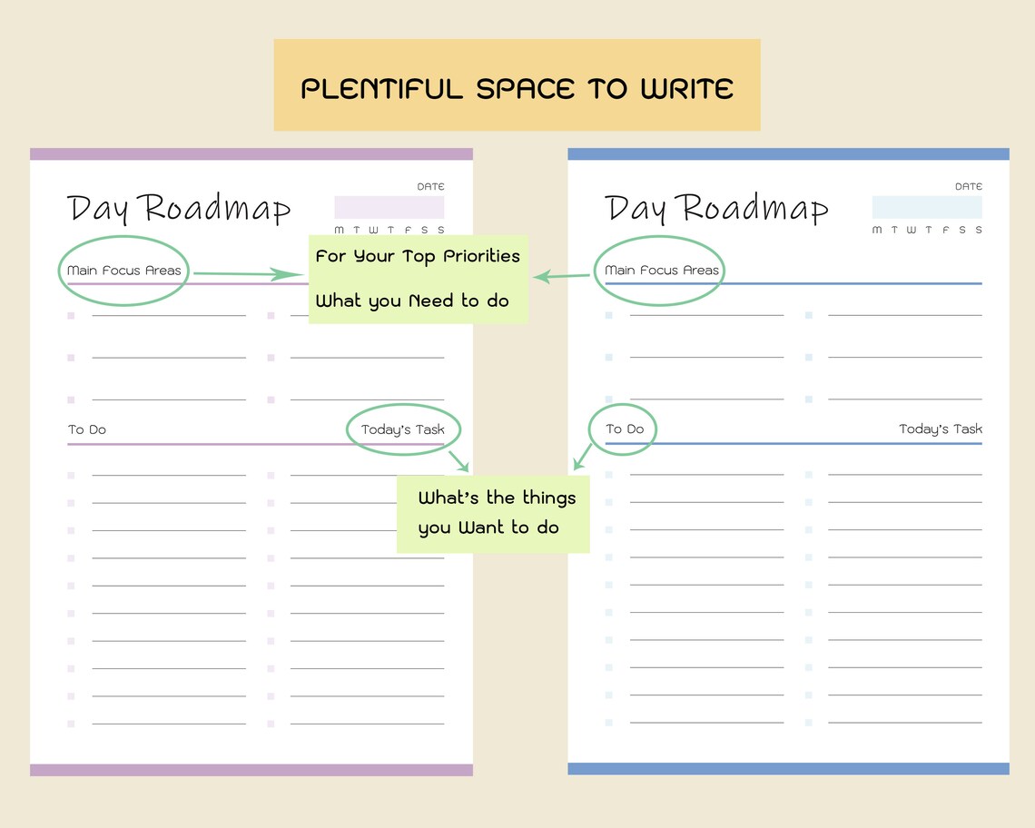 New 2024 Day Roadmap ,printable Planner to Do List Daily to Week Pdf ...