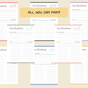 New 2024 Day Roadmap ,printable Planner to Do List | Daily to Week Pdf ...
