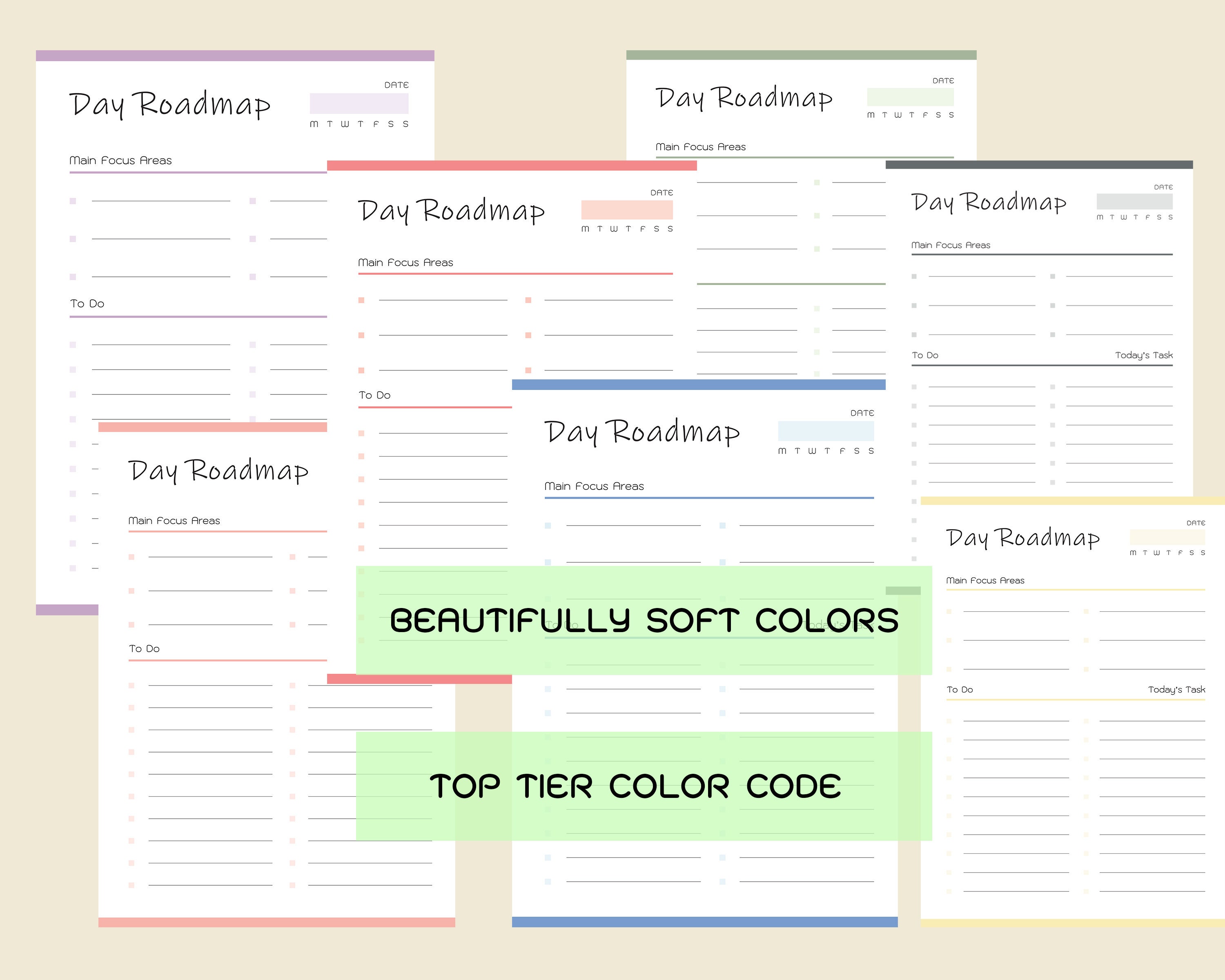 New 2024 Day Roadmap ,printable Planner to Do List Daily to Week Pdf ...
