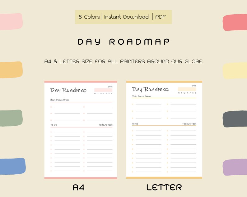 New 2024 Day Roadmap ,printable Planner to Do List | Daily to Week Pdf ...
