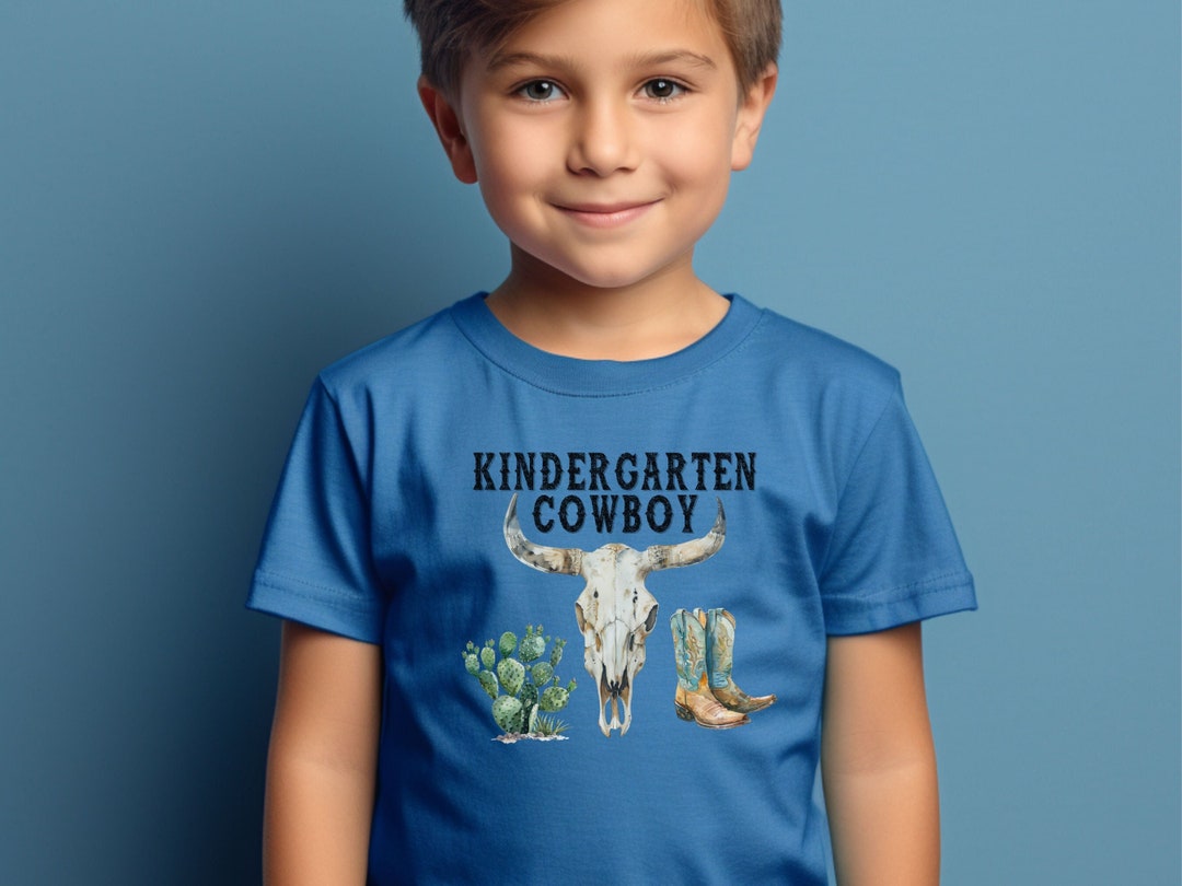 Kindergarten Cowboy Shirt, Back to School Shirt, Farm & Ranch Youth ...