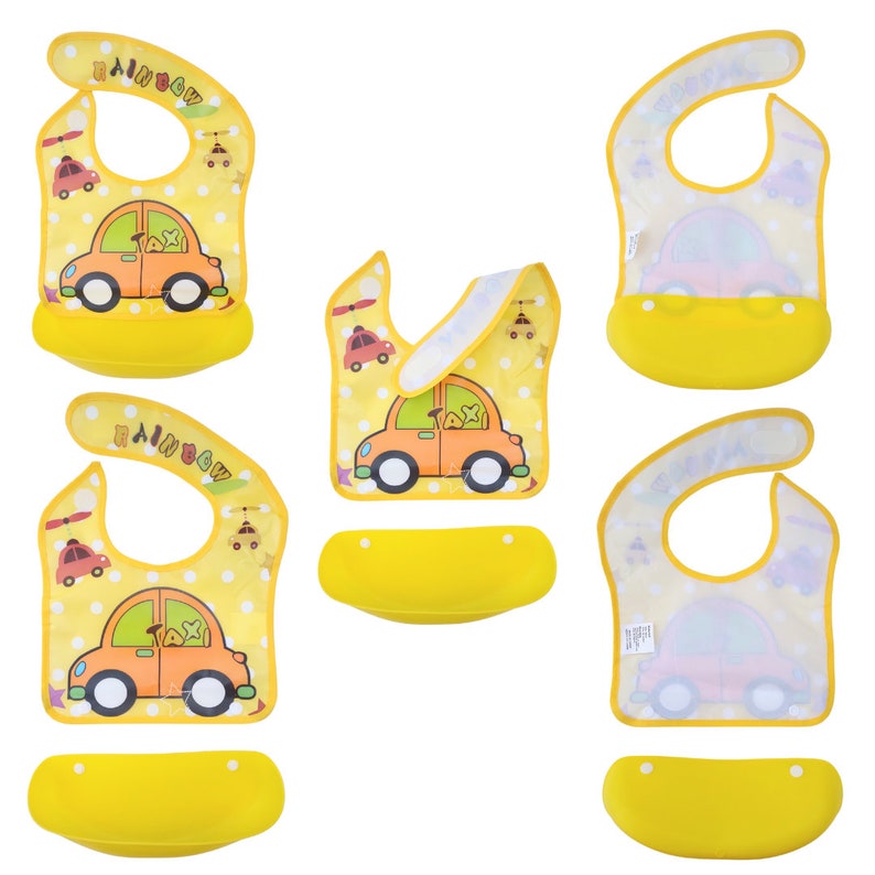 3-pack Baby Bibs for Boy | Animals Baby Bibs | Car Baby Bibs | Bear ...