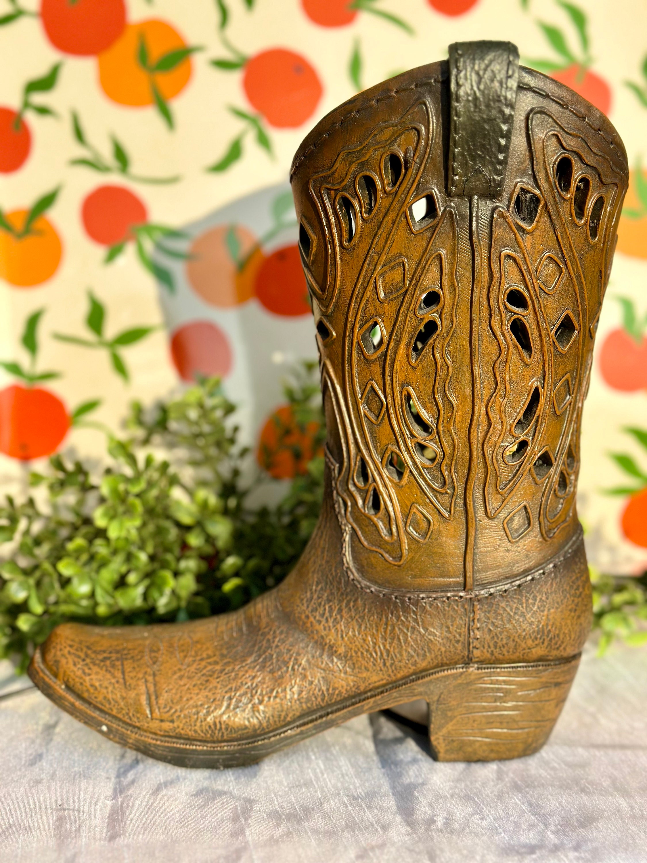 Western Cowboy Boot Lamp - Etsy