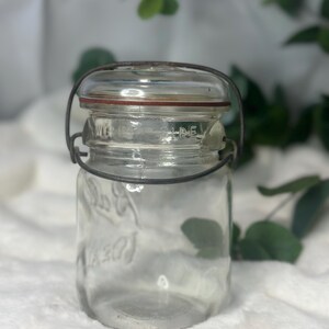 Vintage Ball Ideal Lightning Jar With Wire Seal- Canning Supplies ...