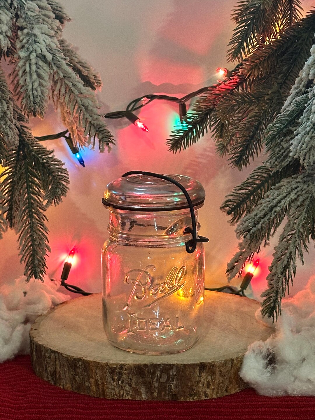 Vintage Ball Ideal Lightning Jar With Wire Seal Vintage Christmas Decor ...