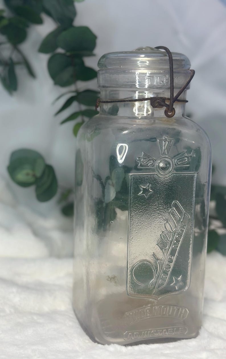 Rare Vintage 1869 Queen Flip Lock Mason Jar- Awesome Collector Piece ...