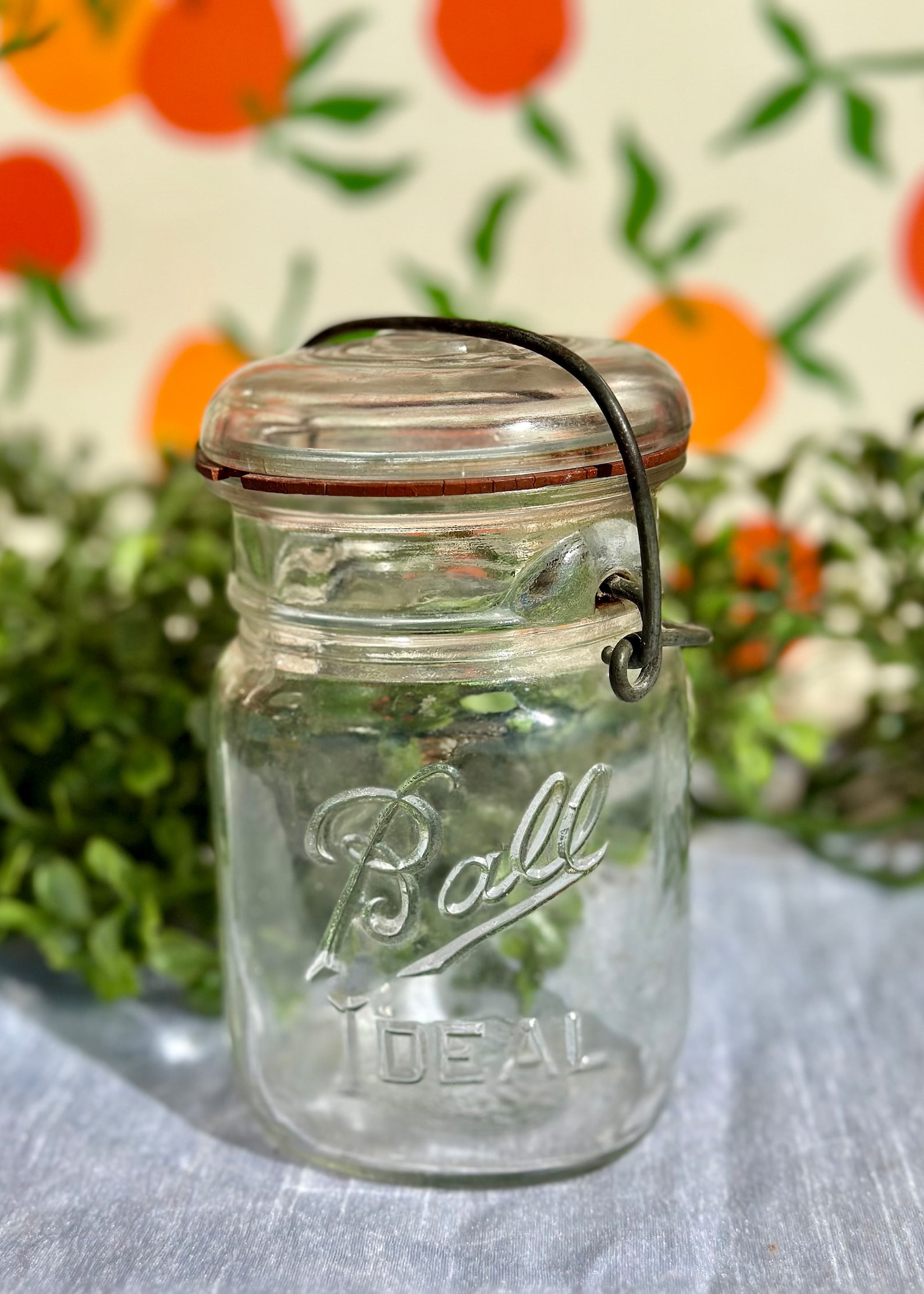 Vintage Ball Ideal Lightning Jar With Wire Seal - Etsy
