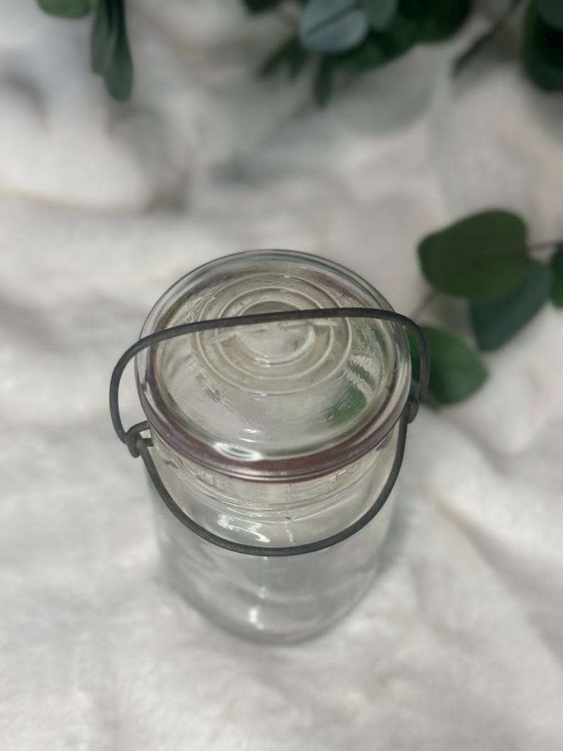 Vintage Ball Ideal Lightning Jar With Wire Seal- Canning Supplies ...
