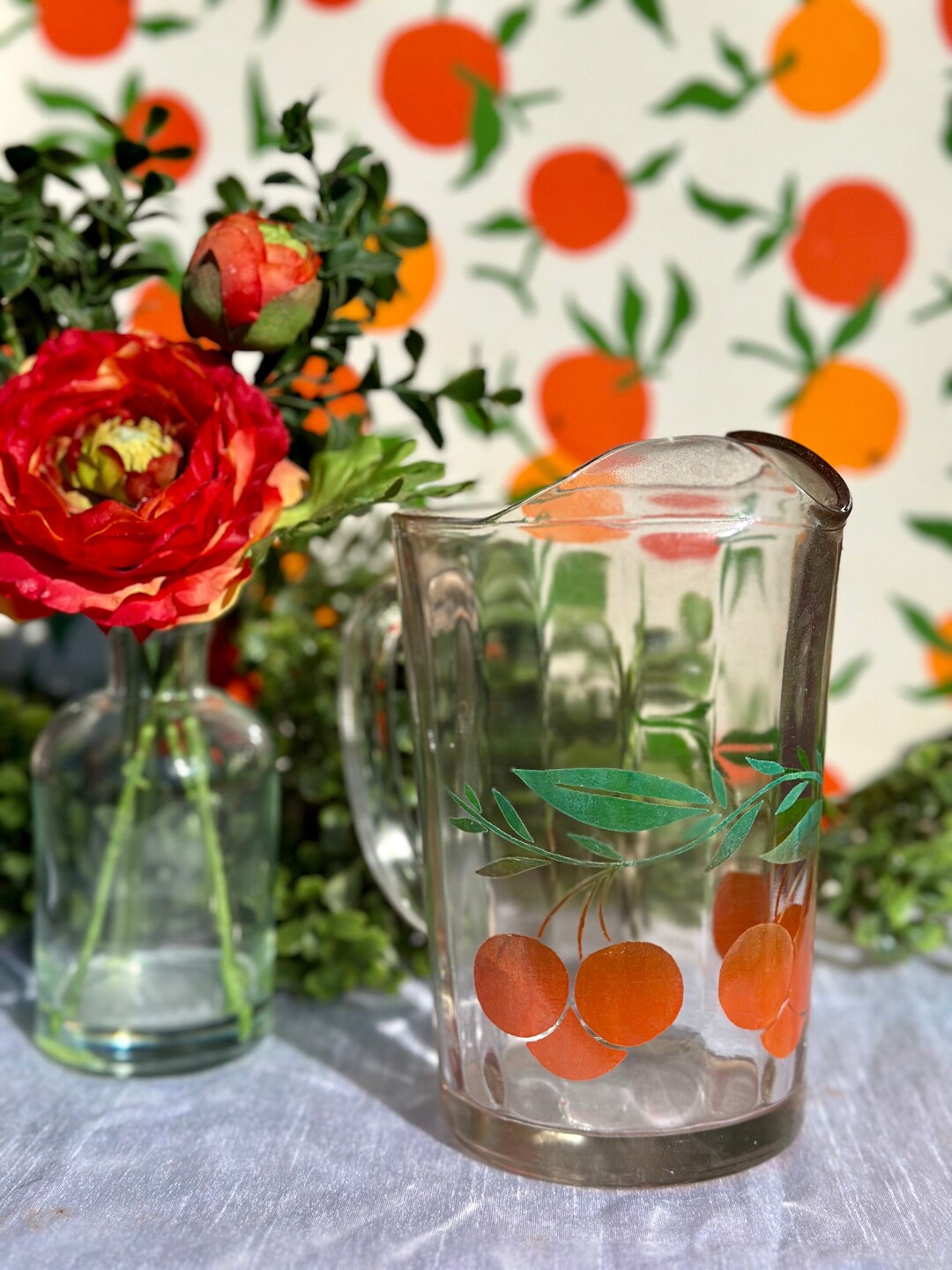 Vintage Juice Pitcher - Etsy