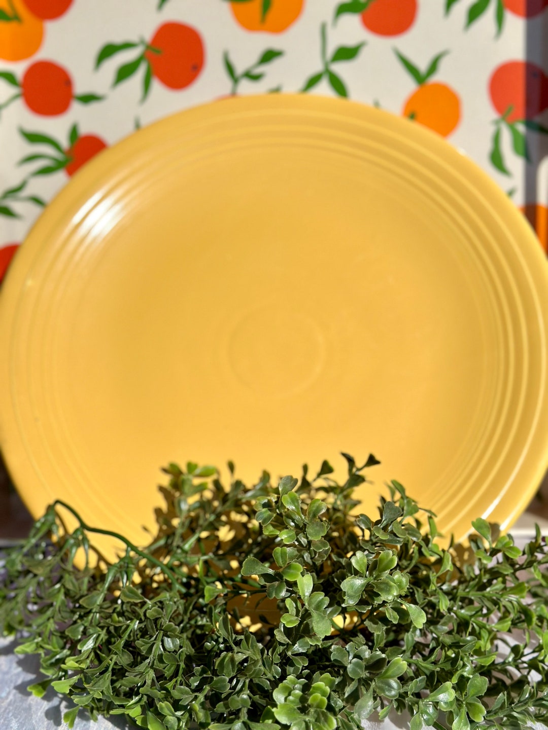 Fiestaware Sunflower Large Circle Platter - Etsy