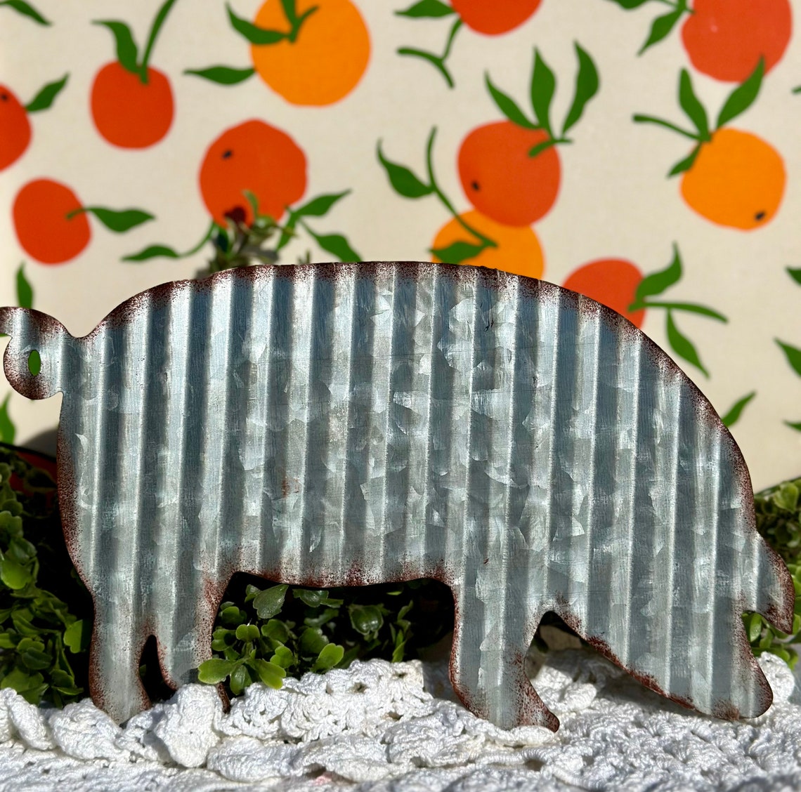 Corrugated Metal Pig Farmhouse Sign Cute Sign for Any Home - Etsy