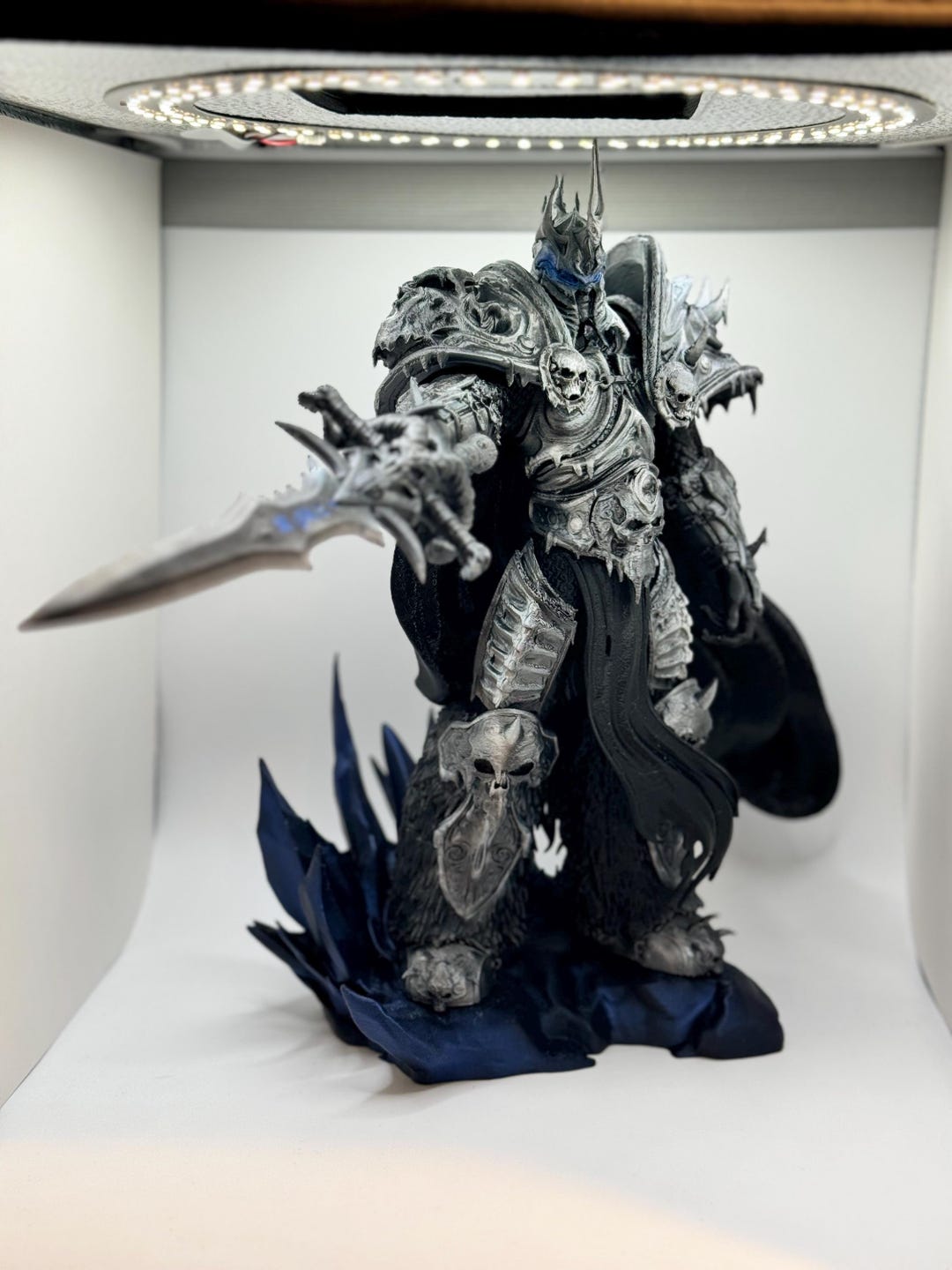 Lich King Arthas Custom Hand Painted Collectible Statue From World of Warcraft - Etsy