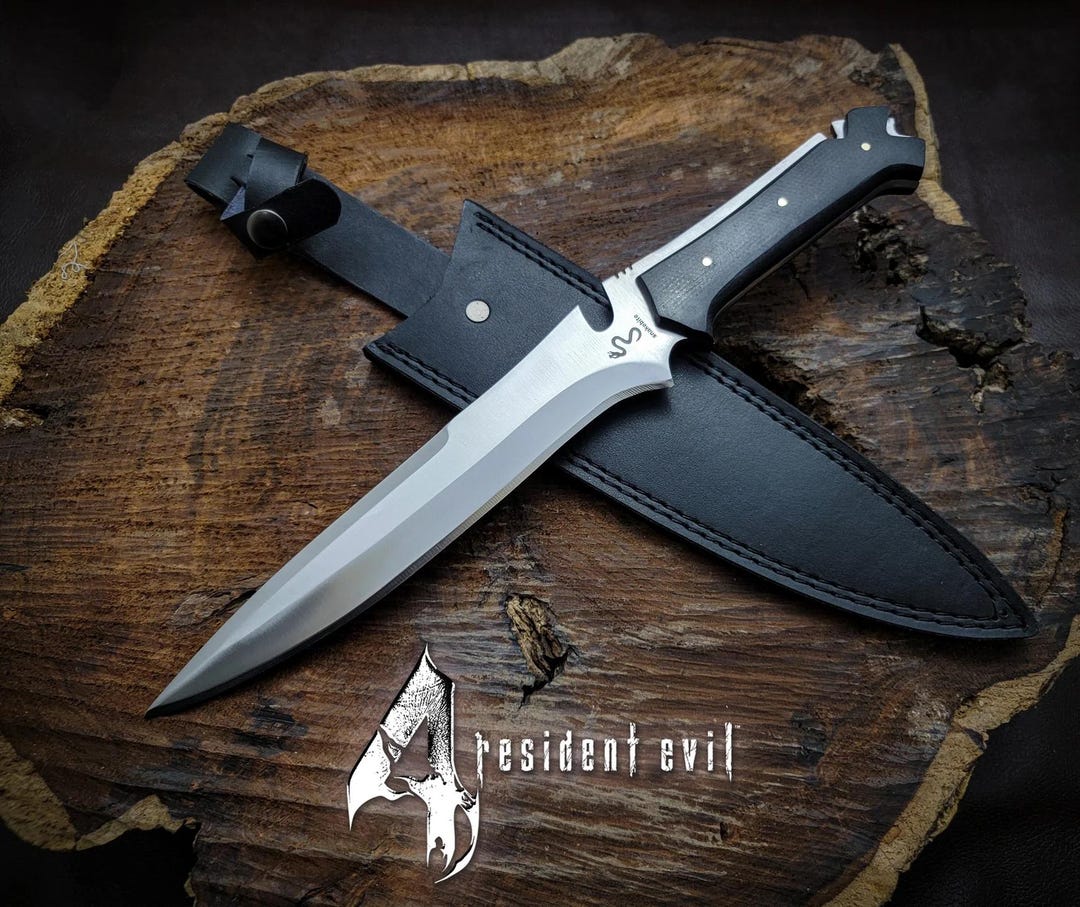 Resident Evil Jack Krauser Knife Replica – Handmade 13” D2 Steel Blade ...