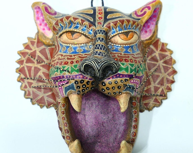 Juan García Oaxaca Clay Feline Mask Mexican Folk Art - Etsy