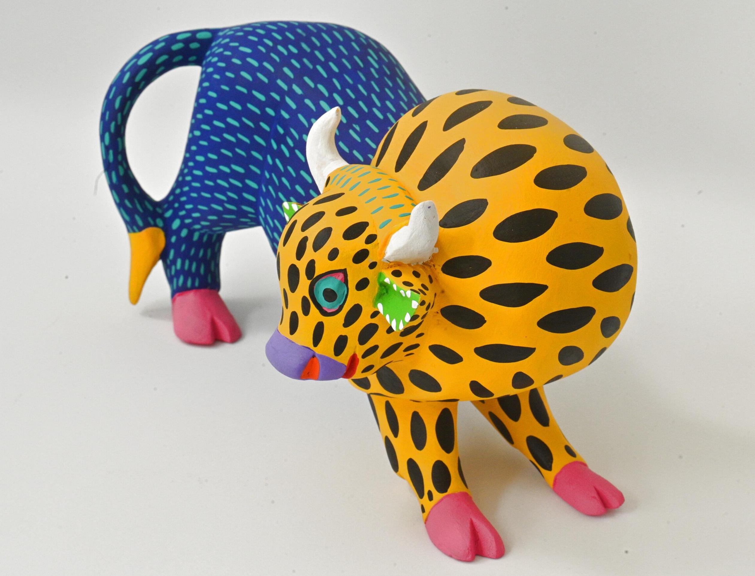 Buffalo Figures,alebrije Buffalo,buffalo Figures,wooden Alebrije,wood ...
