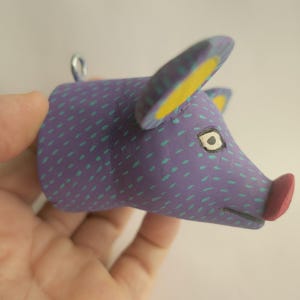 Oaxaca Wood Carving Pig Head Mexican Folk Art - Etsy