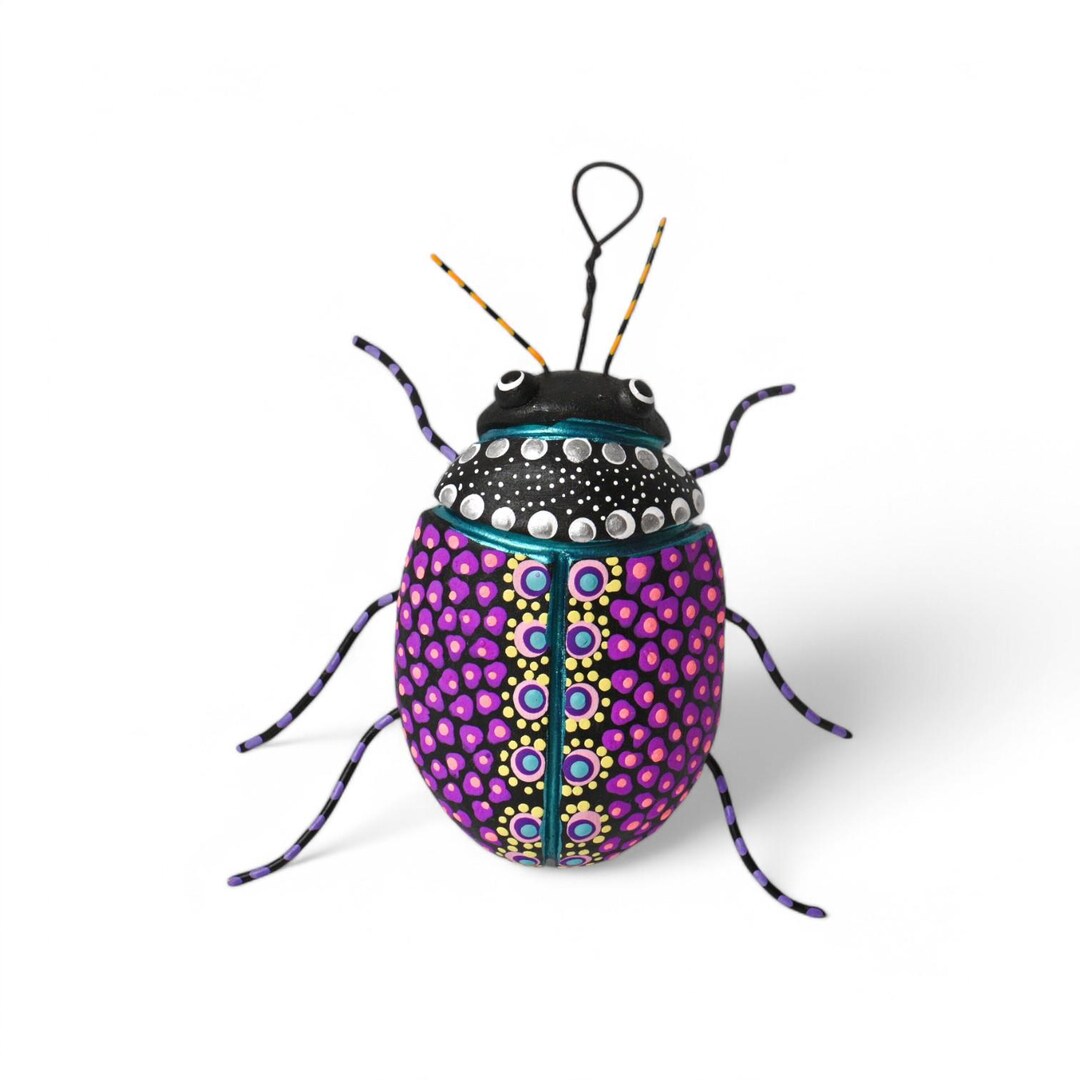 5.00" Beetle,clay Beetle,colorful Beetle,beetle for Wall,beetle Figure ...