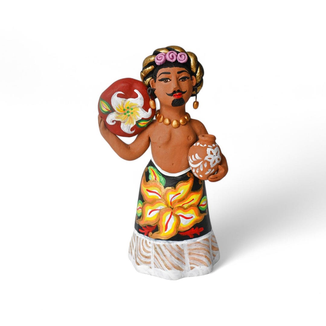 5.50" Muxe Figure,muxe With Ceramics,collectible Muxe,clay Muxe,third ...