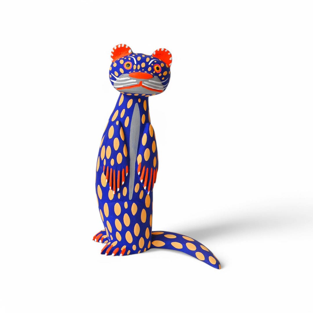 10.25" Meerkat Figures,alebrije Meerkat,blue Meerkat,medium Figures ...