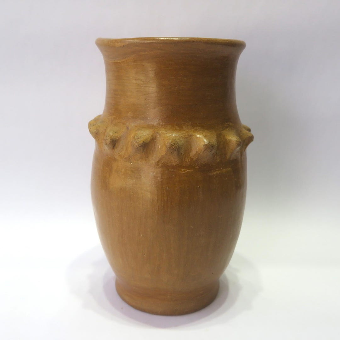 Mexican Folk Art Tehuacan Pottery Vase Los Reyes Mezontla - Etsy