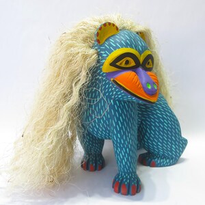 Oaxaca Wood Carving Mandrill Mexican Folk Art - Etsy