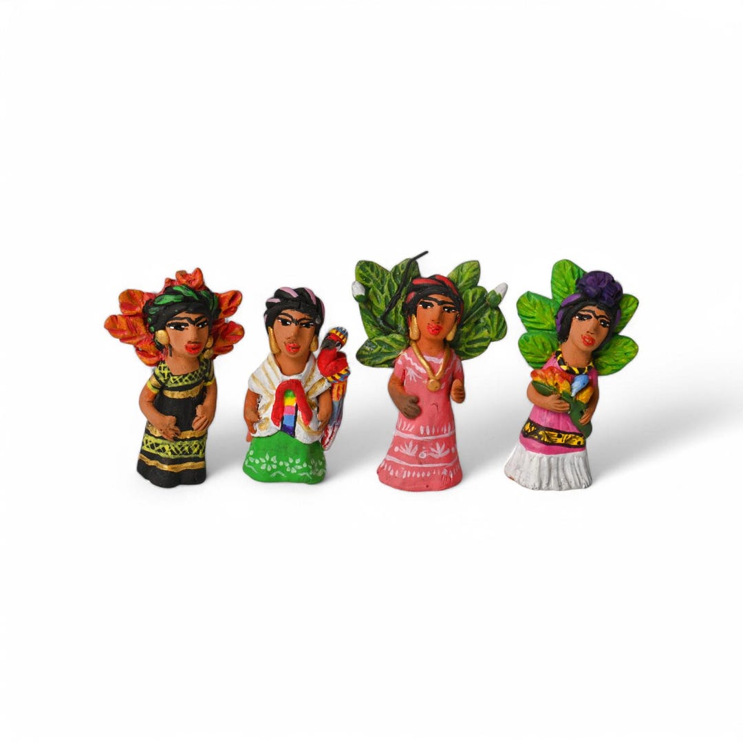 2.25"frida Kahlo Figure,clay Figure,mexican Characters,clay Doll ...