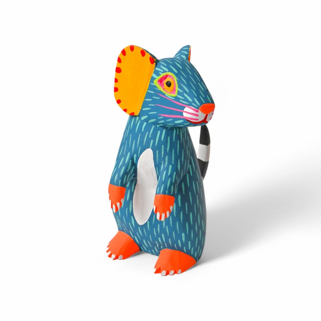 6.25" Mouse Figures,alebrije Mouse,blue Mouse,medium Mouse,medium ...