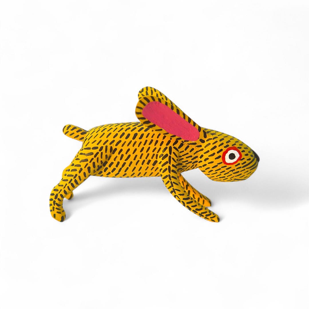4.30" Rabbit Figures,alebrije Rabbit,yellow Rabbit,medium Rabbit,medium ...