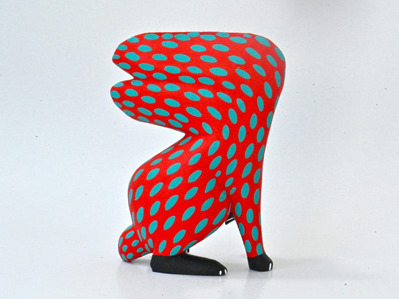 8.75" Rabbit Figures,alebrije Rabbit,red Rabbit,medium Rabbit,medium ...