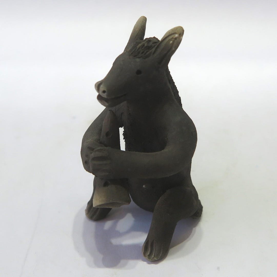 Rosario Lara Oaxaca Clay Donkey Trumpet Figurine Mexican Folk Art - Etsy