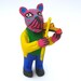 2.60" Tiger With Violin,tiger Figures,violin,musical Instruments,small ...