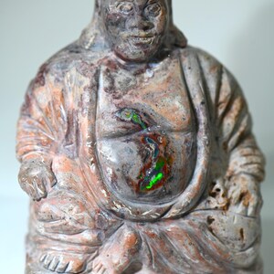 Mexican Matrix Opal Buddha Figurine - Etsy