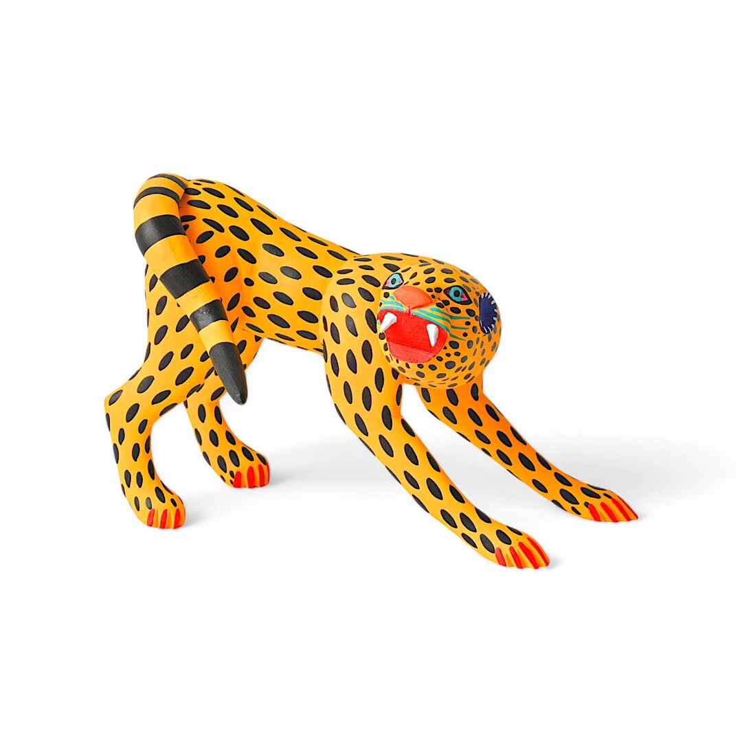 11.00" Cheetah Figures,alebrije Cheetah,yellow Cheetah,medium Cheetah ...