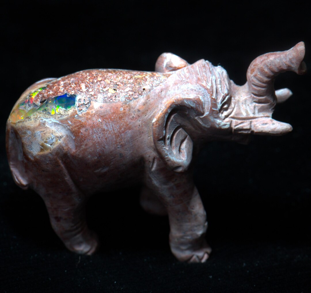 Precious Opal,stone Elephant,natural Opal,opal Elephant,opal Figure ...