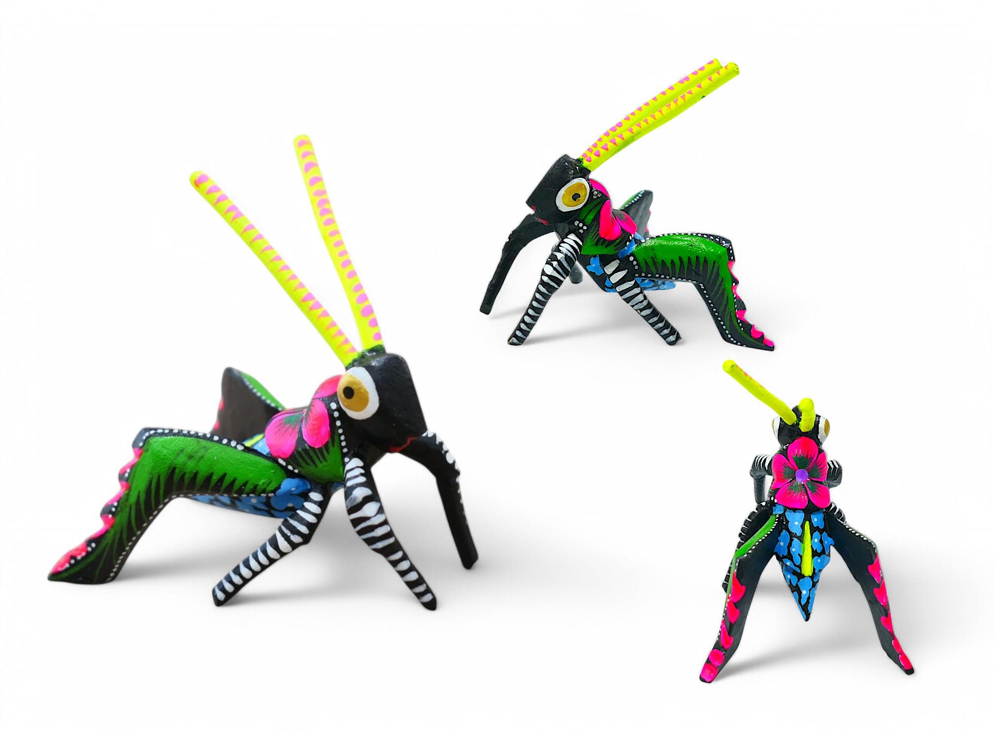2.43" Cricket Figures,alebrije Cricket,mini Cricket,mini Figures,wooden ...