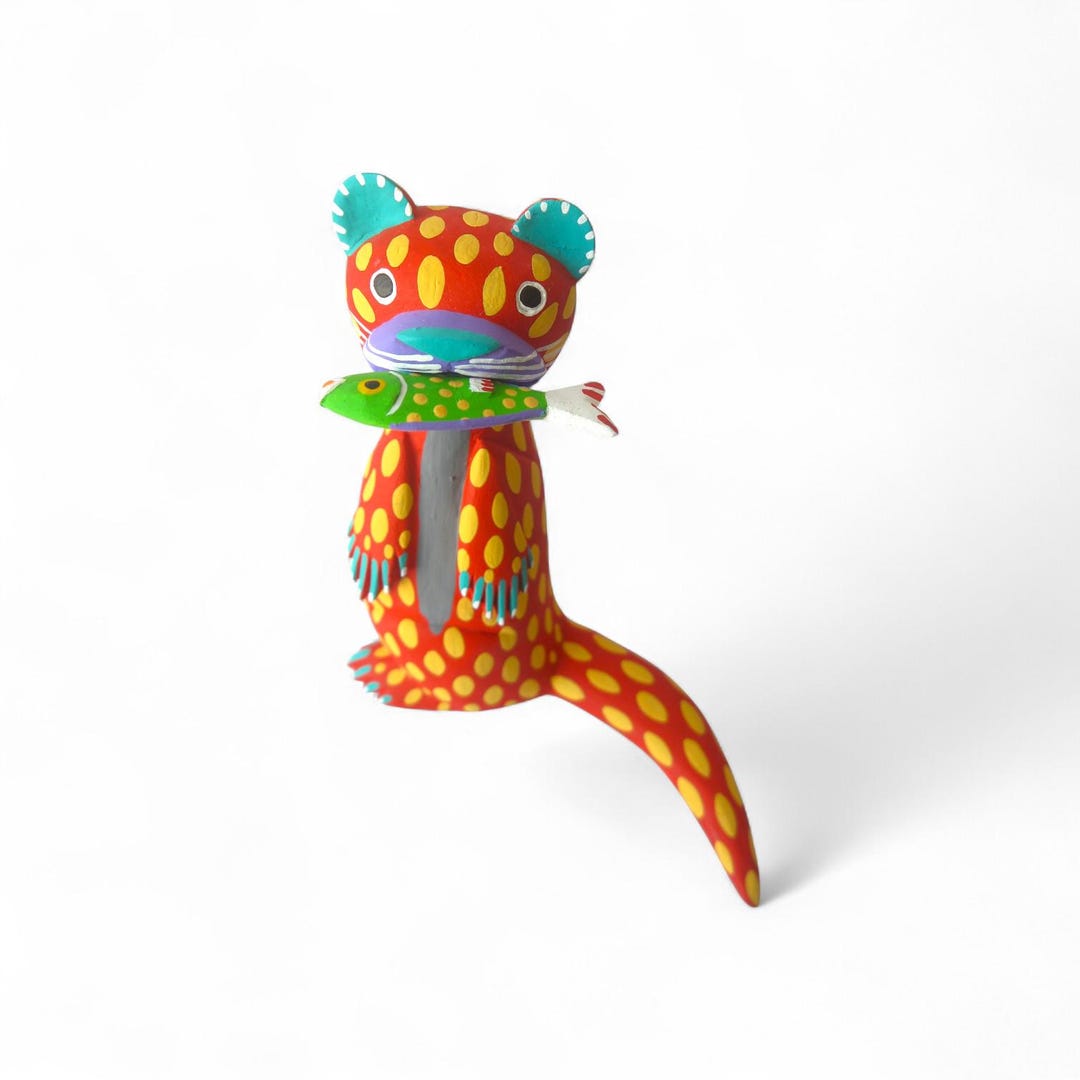 7.75" Meerkat Figures, Alebrije Suricata, Orange Merkat ,medium Figures ...