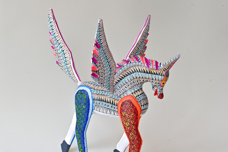 8.25" Pegasus Figures,alebrije Pegasus,colorful Pegasus,medium Pegasus ...