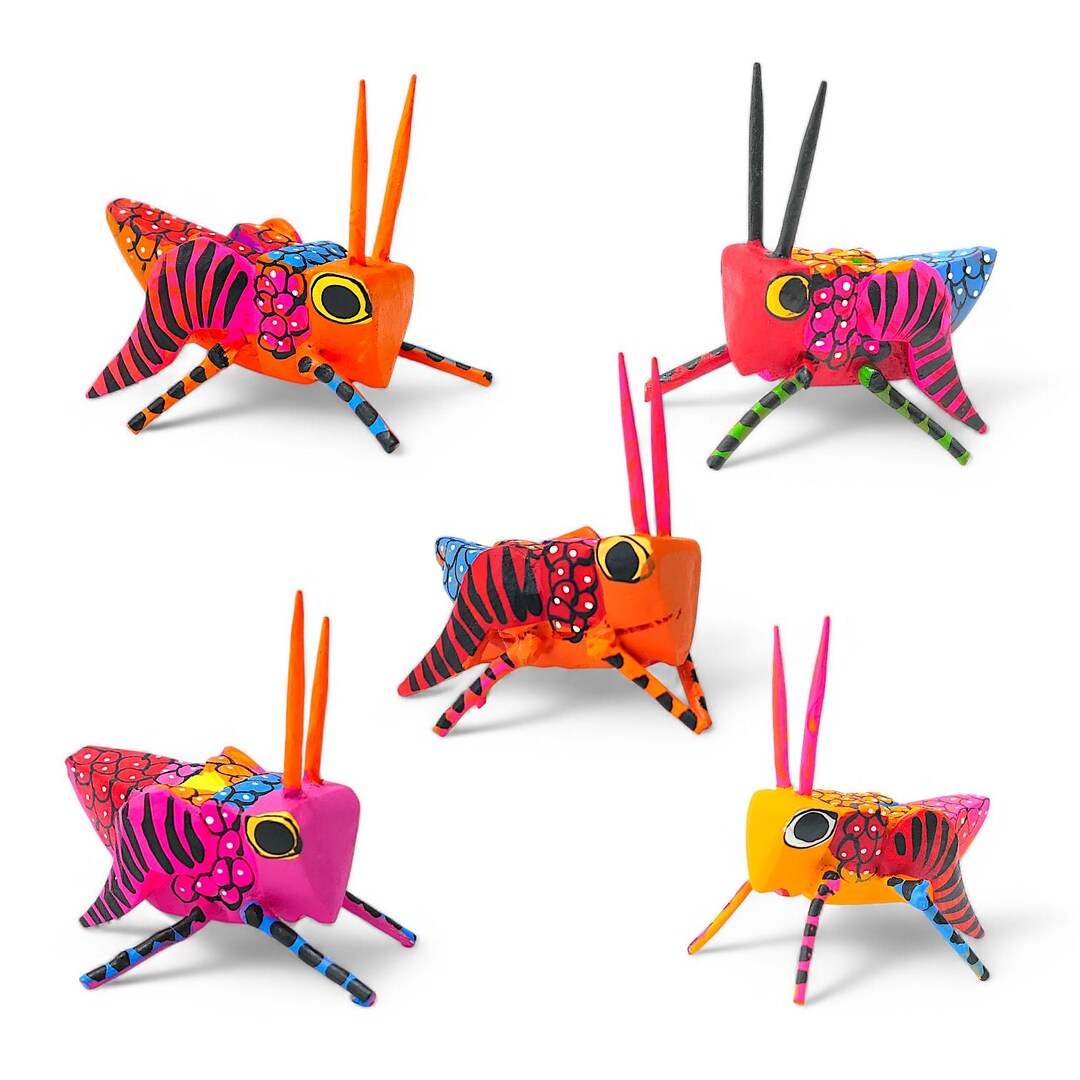2.43" Cricket Figures,alebrije Cricket,mini Cricket,mini Figures,wooden ...